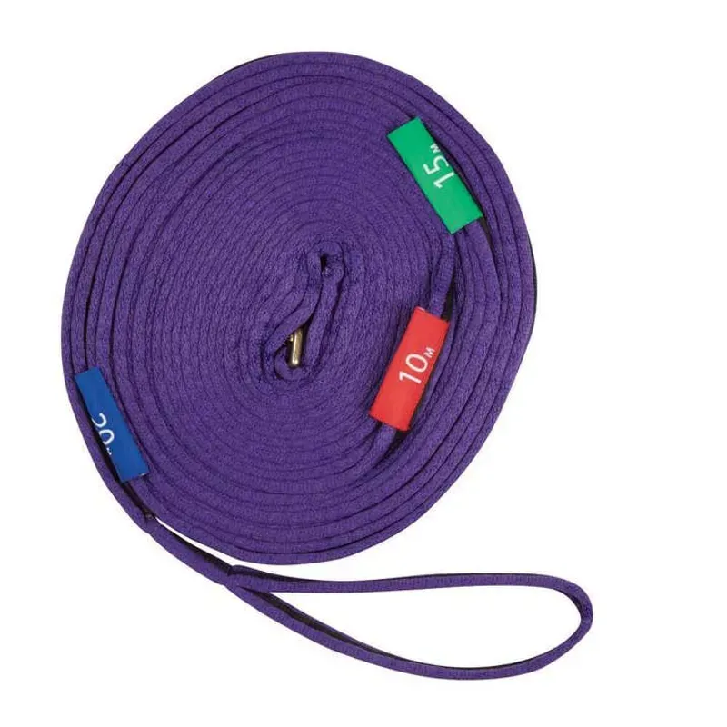 Kincade 11m Two Tone Lunge Line With Circle Markers in Purple/Black