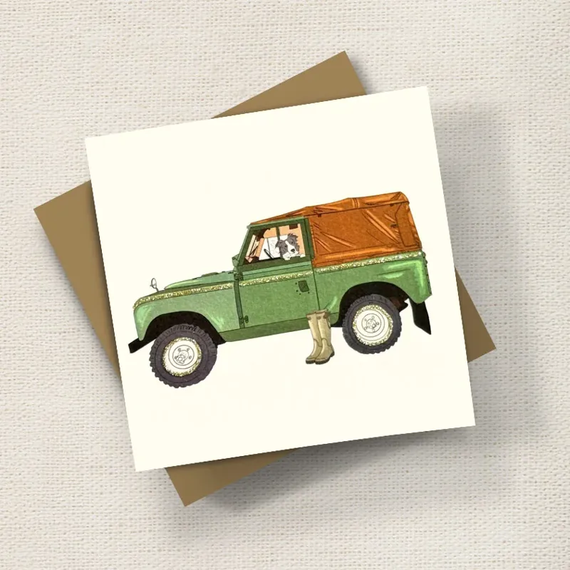 English Graphics 'Land Rover' Card